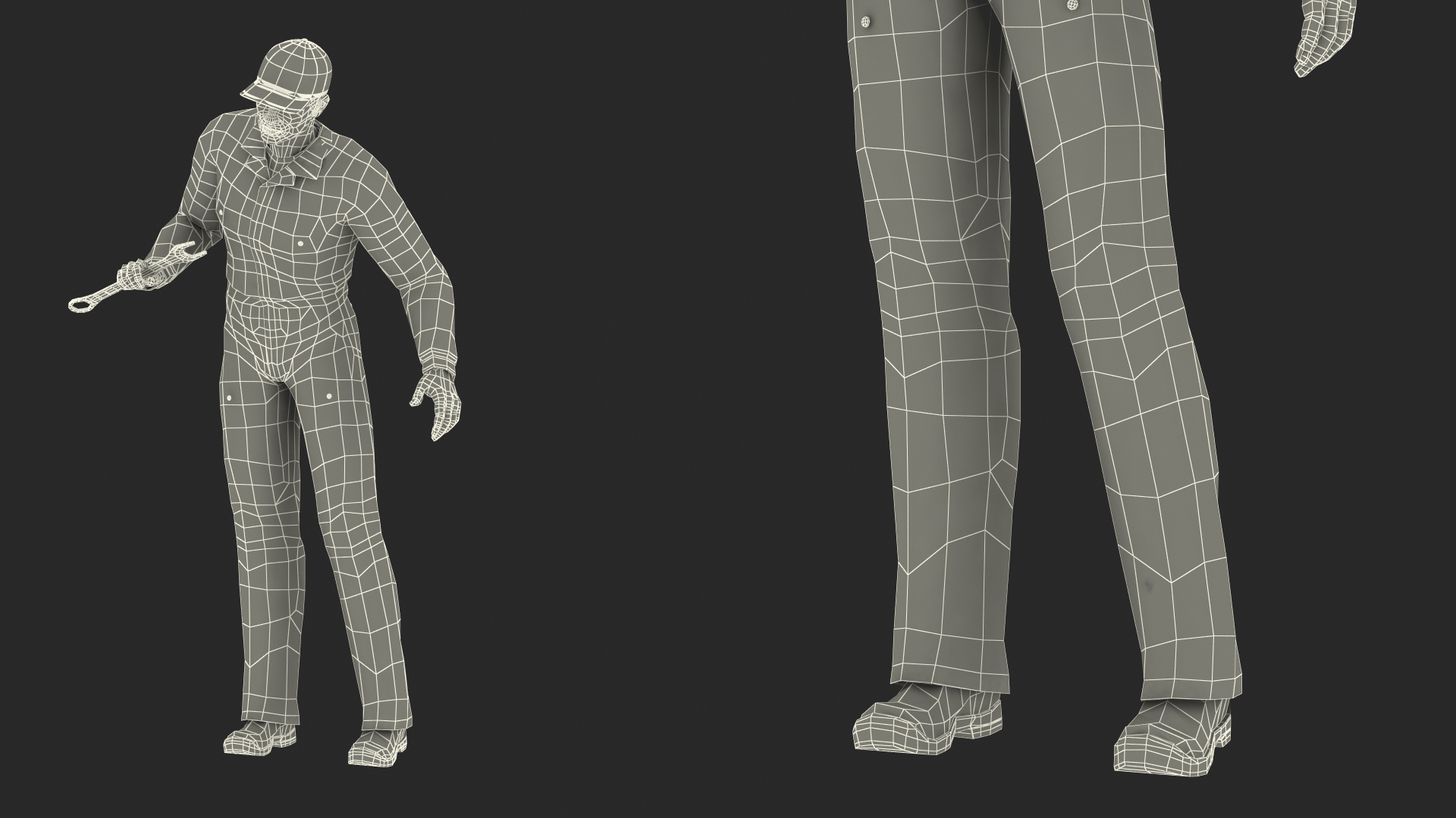 Auto Mechanic Inspecting Pose 3D Model - TurboSquid 1604063