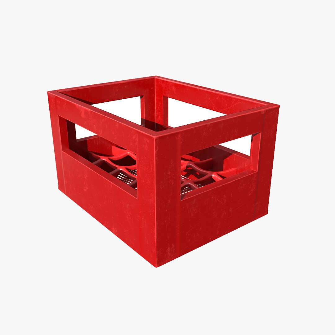 Bottle Box Red 3D Model - TurboSquid 1716461