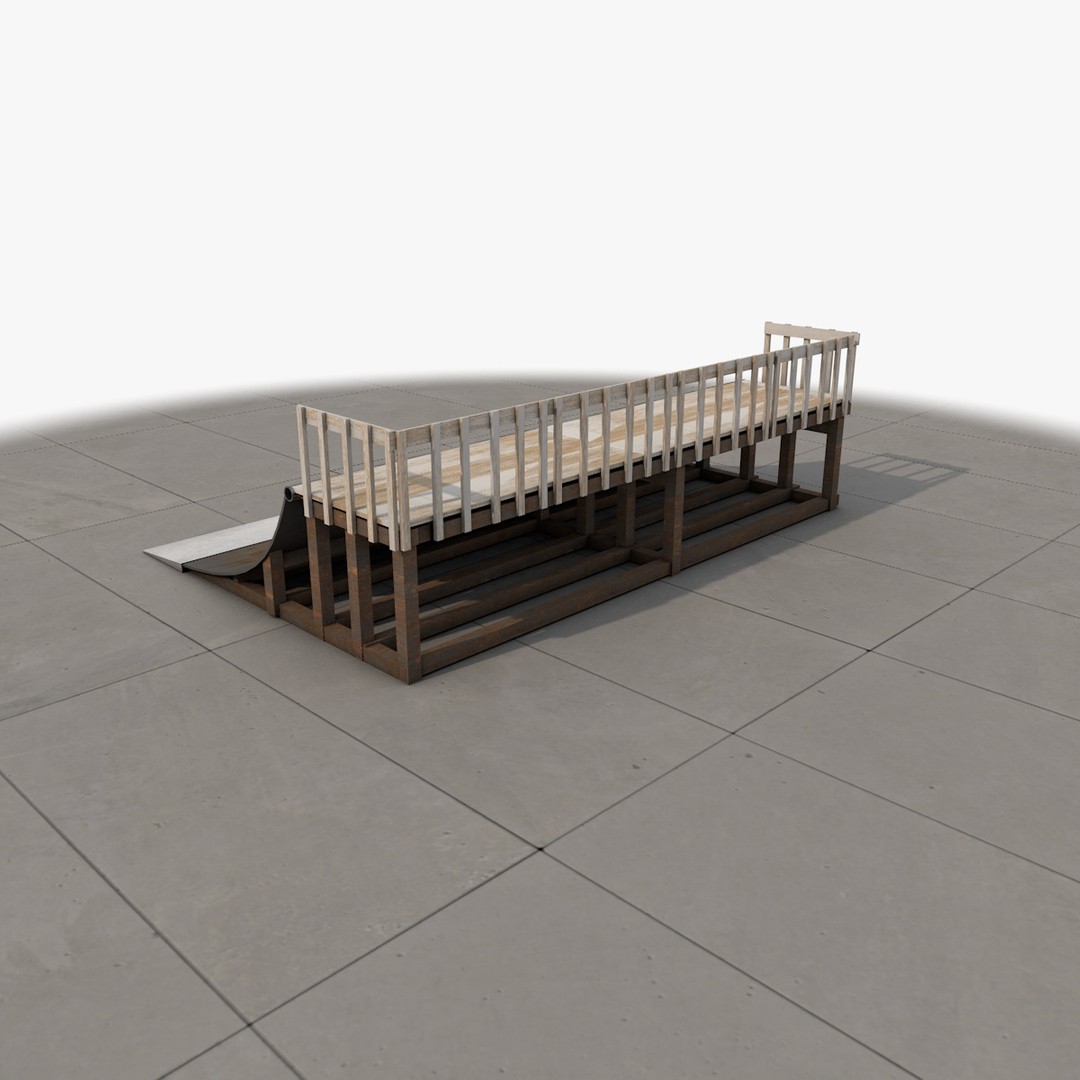 3D Mini Skate Ramp Model - TurboSquid 1187602