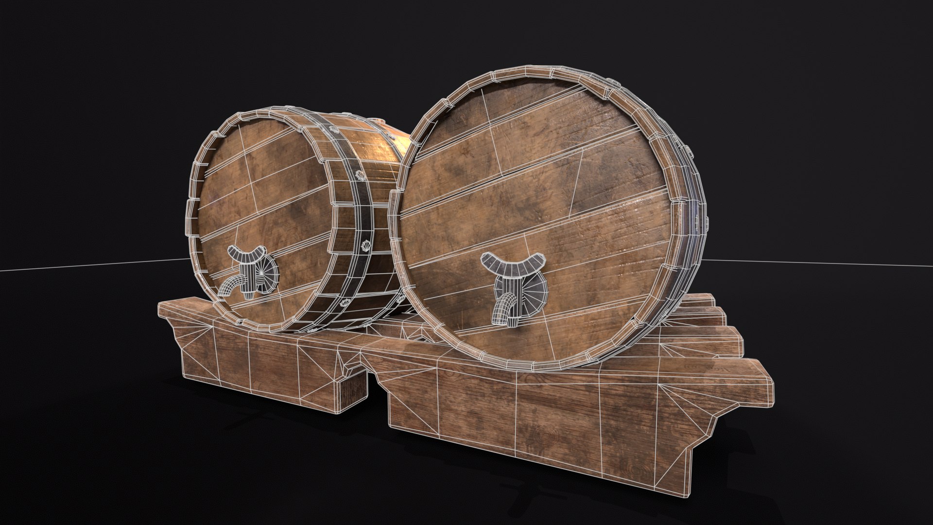 3D Keg Stand Model - TurboSquid 2207265