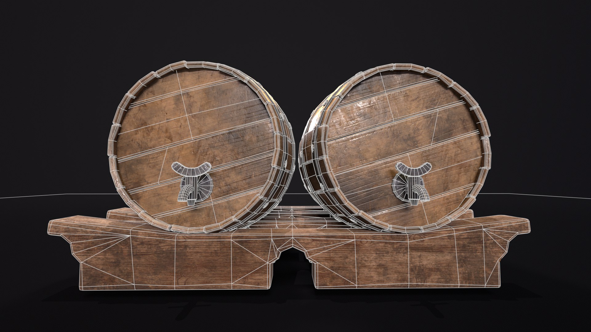 3D Keg Stand Model - TurboSquid 2207265