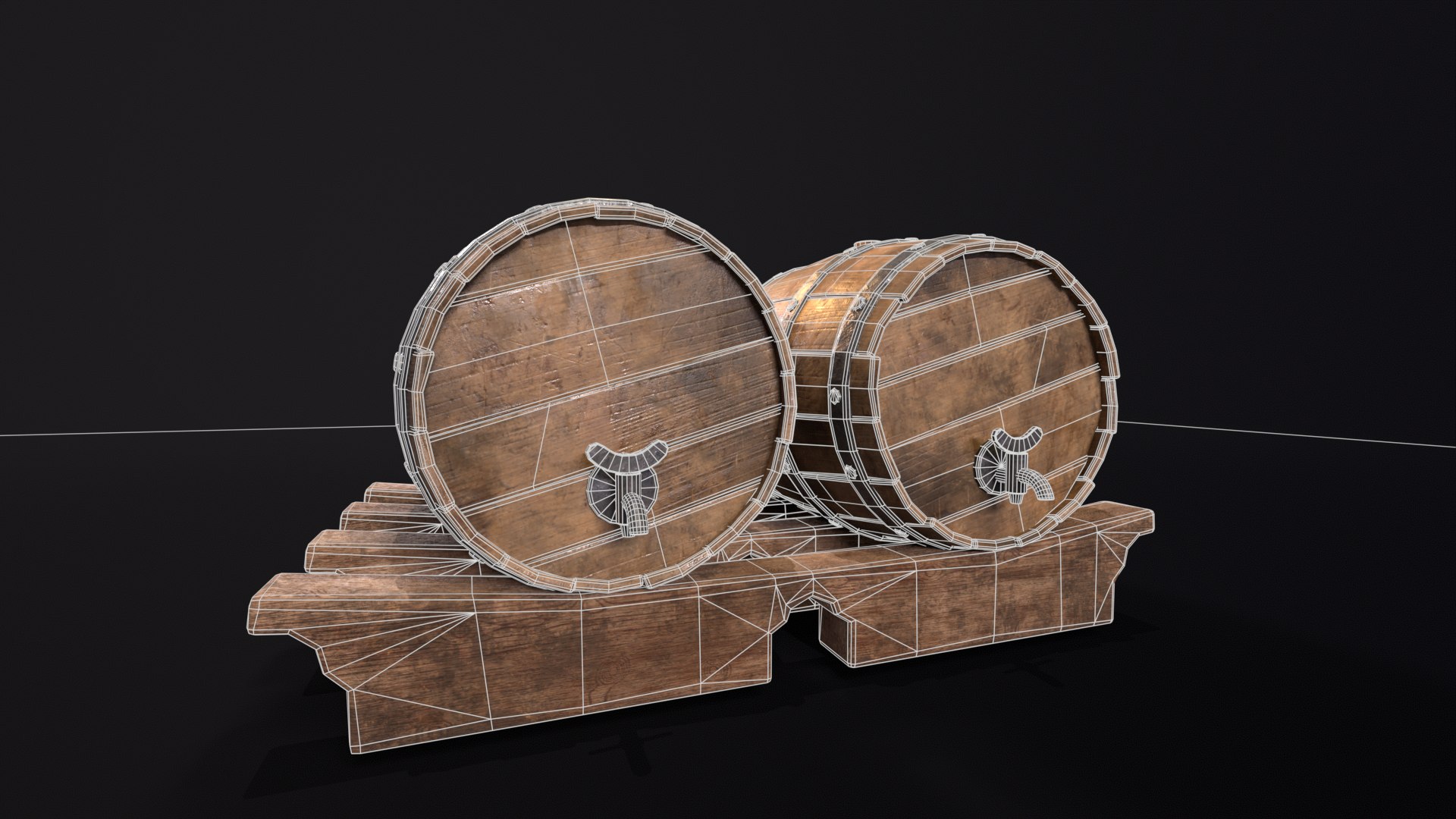 3D Keg Stand Model - TurboSquid 2207265