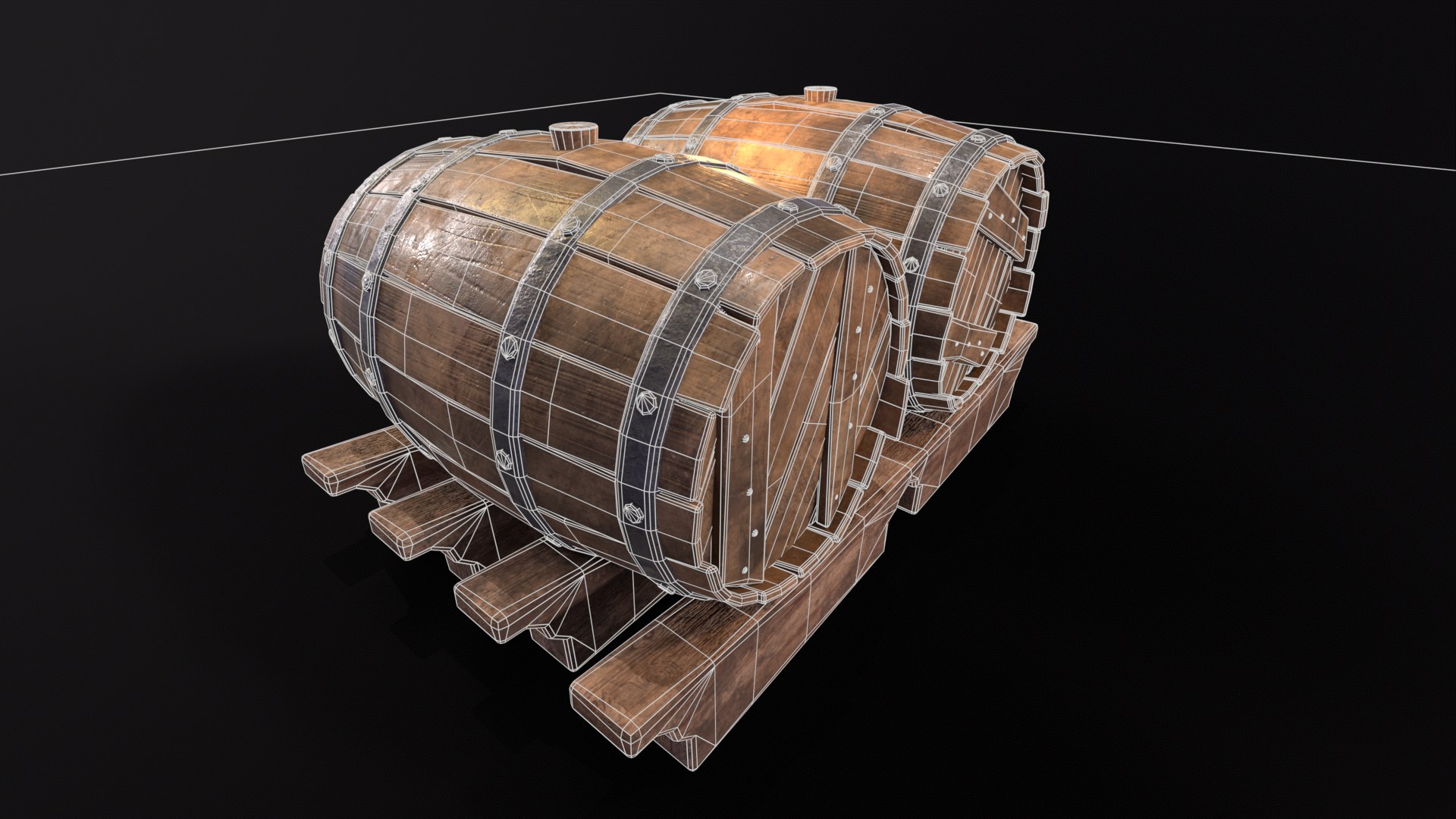 3D Keg Stand Model - TurboSquid 2207265