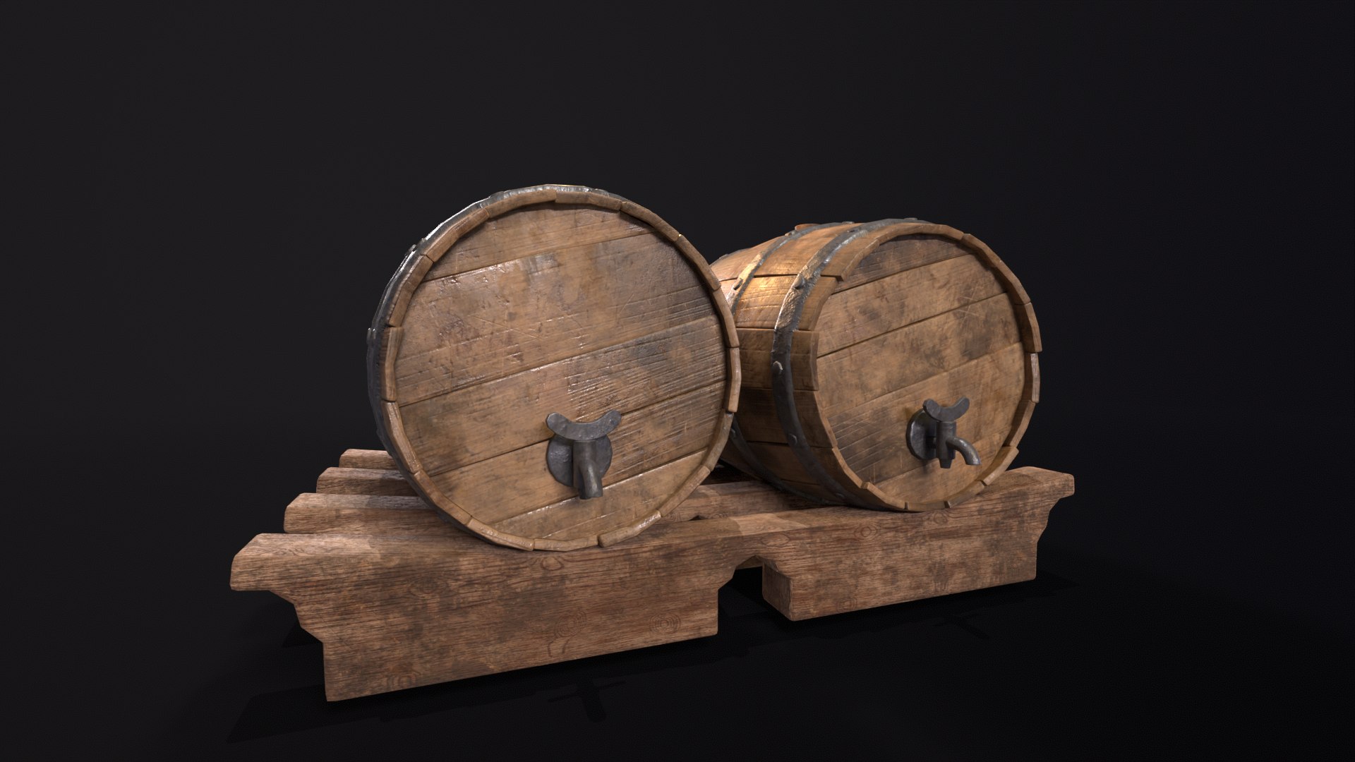 3D Keg Stand Model - TurboSquid 2207265
