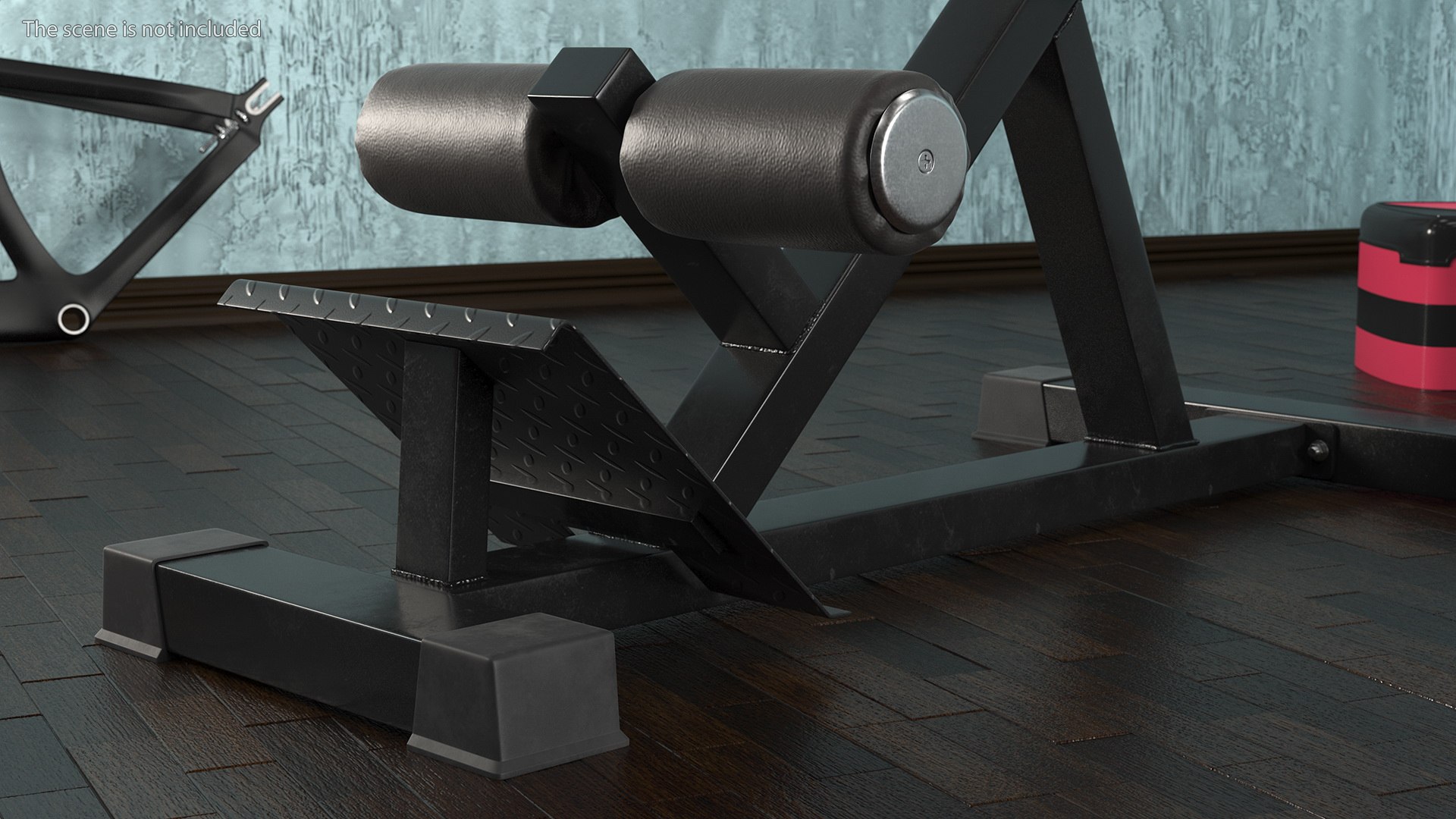 Hyperextension Bench Black model - TurboSquid 1838633