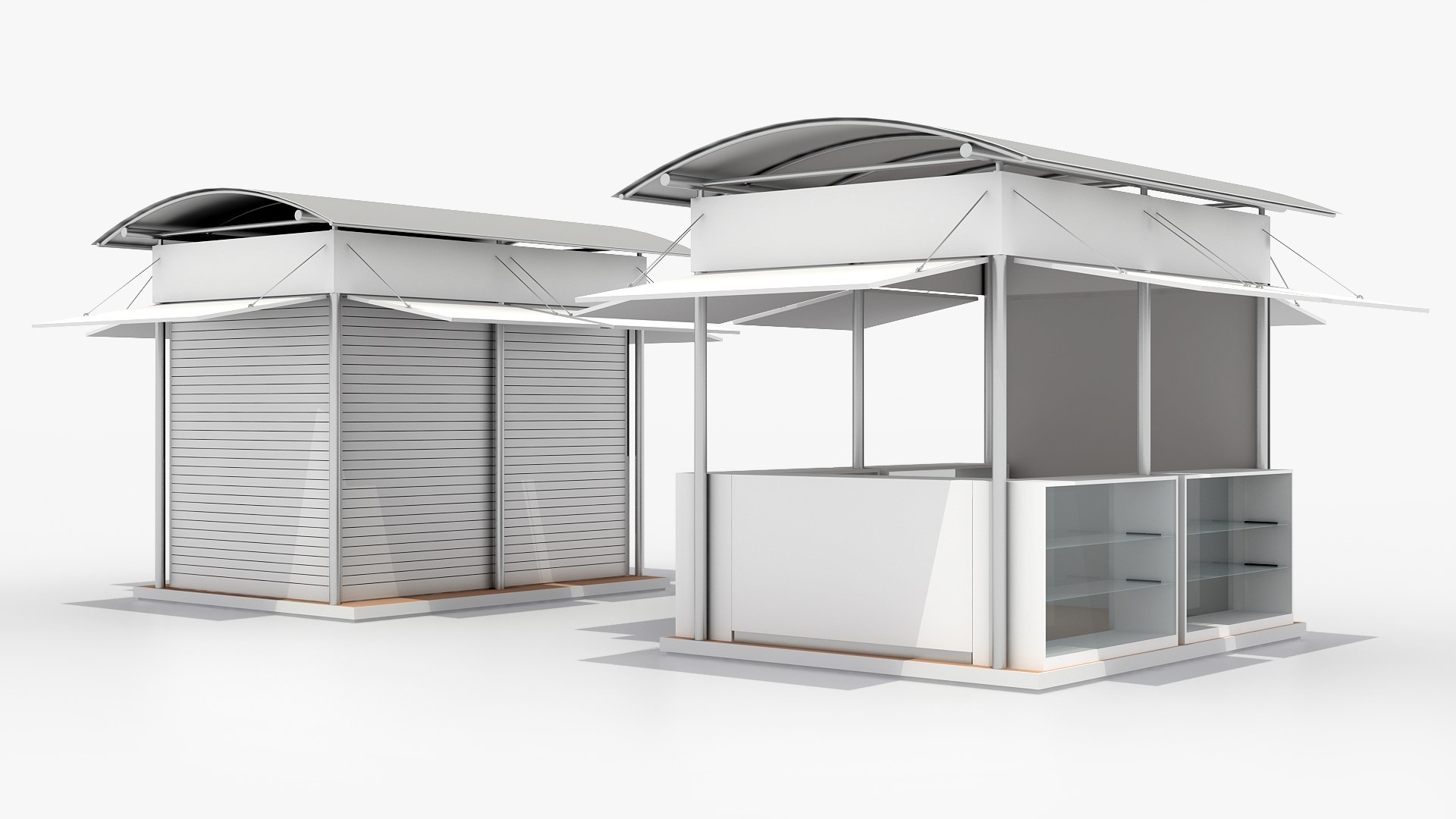 kiosks 3d model