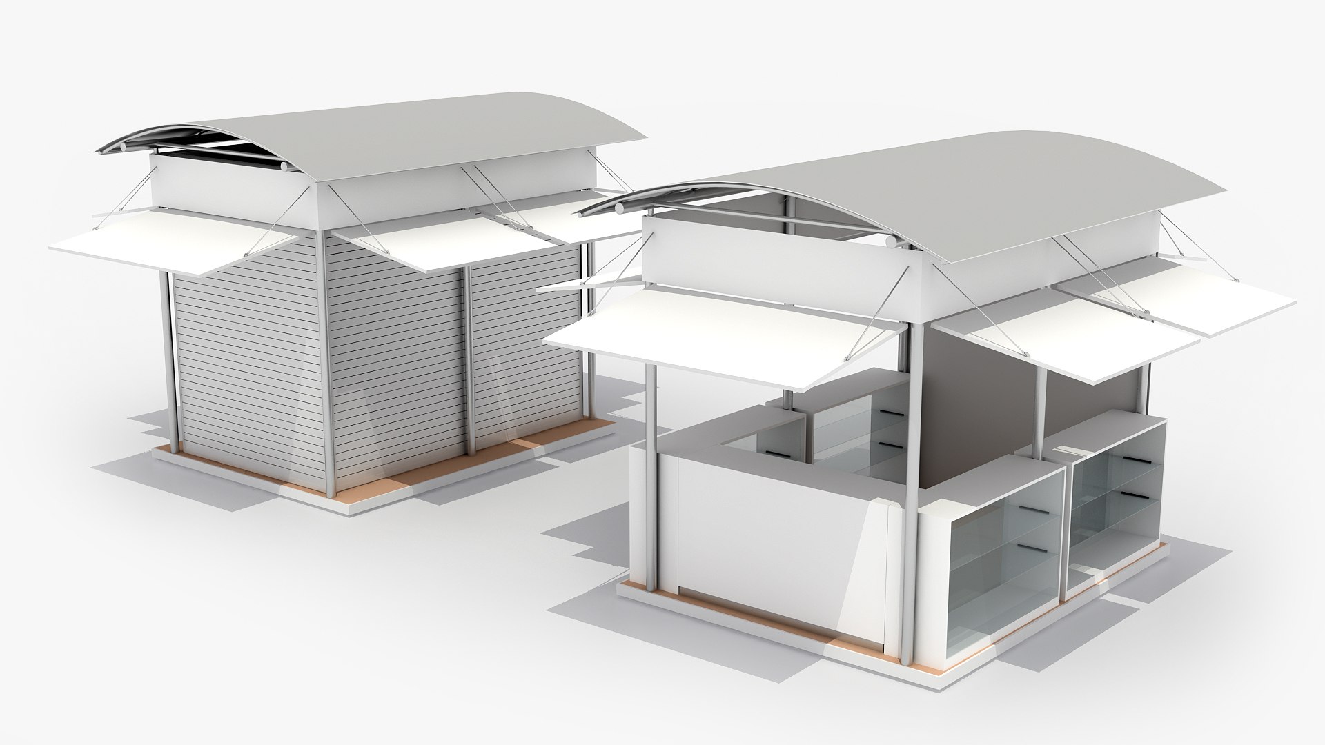 kiosks 3d model