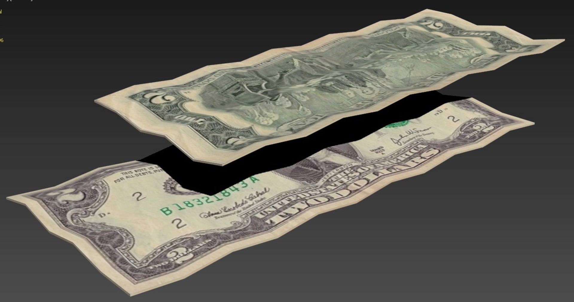 3dsmax Dollar Money Banknote