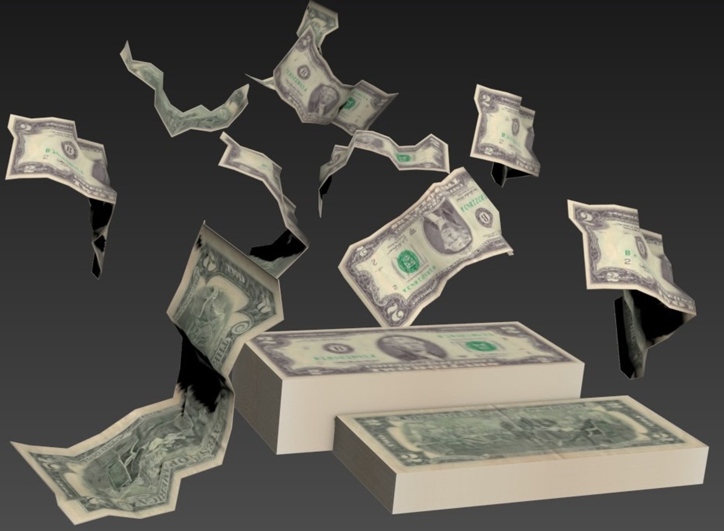 3dsmax Dollar Money Banknote
