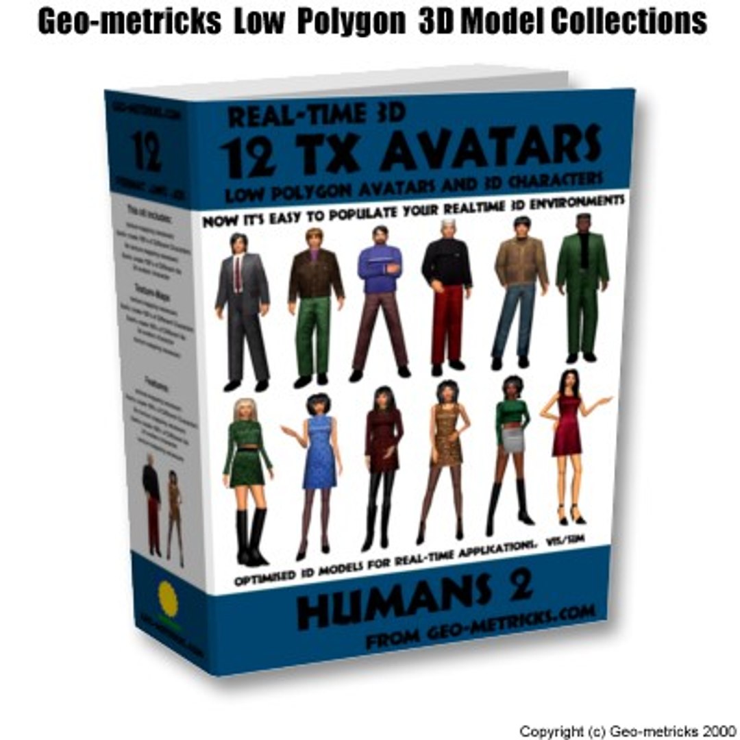 Polygons Character 3d Model