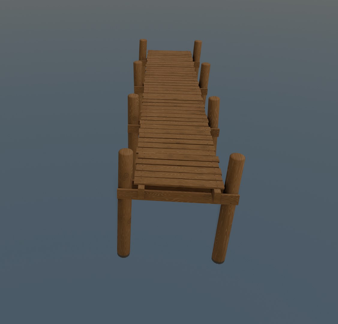 Wood pier 3D model - TurboSquid 1663622
