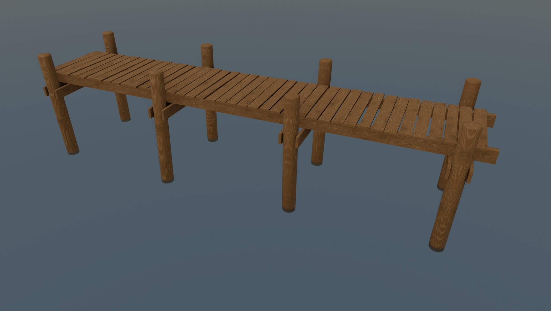 Wood pier 3D model - TurboSquid 1663622