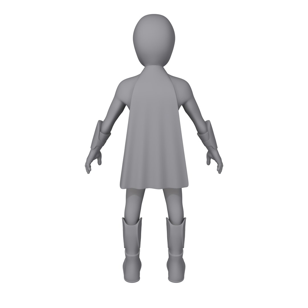 Superhero Cartoon 3D Model - TurboSquid 1539533