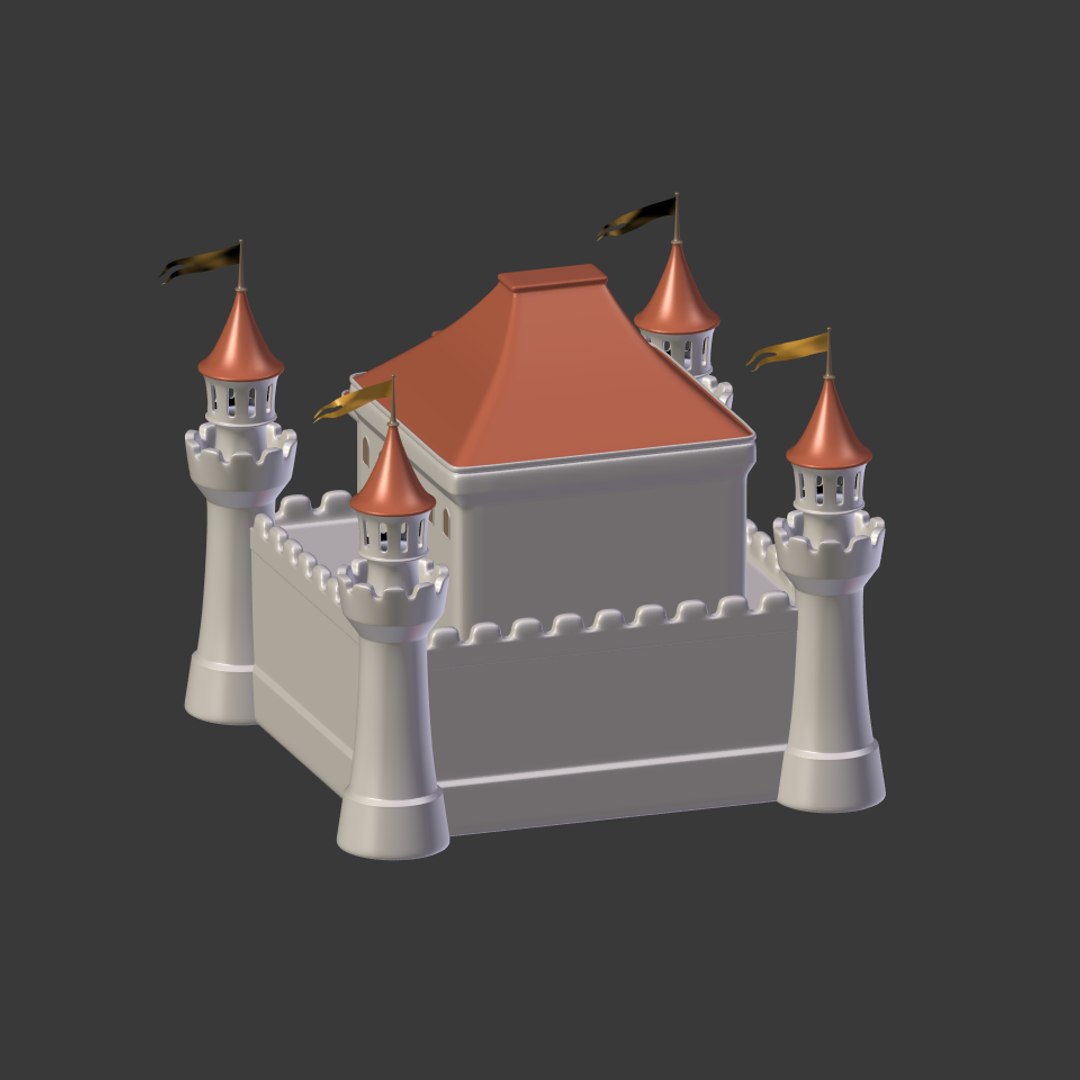 Medieval Castle Obj