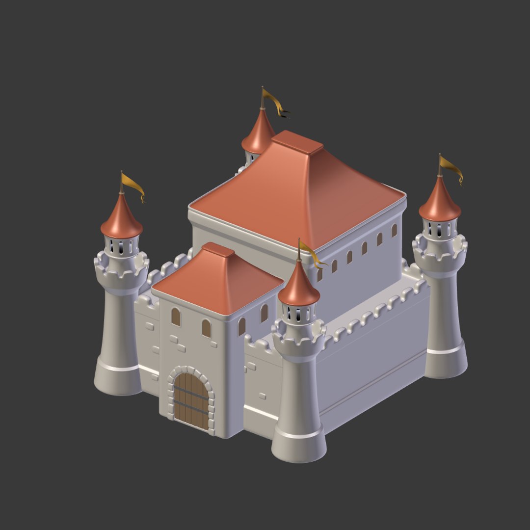 Medieval Castle Obj