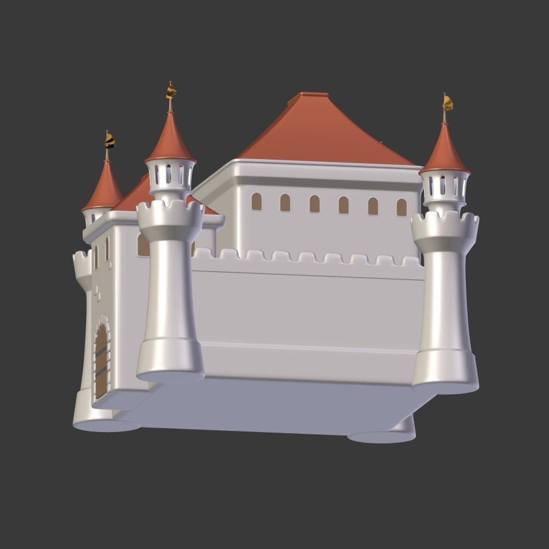 Medieval Castle Obj