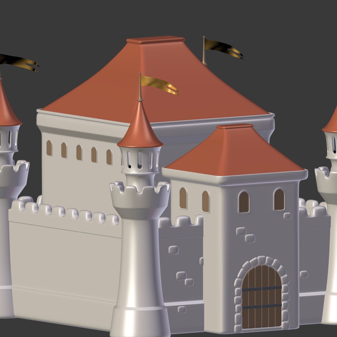 Medieval Castle Obj