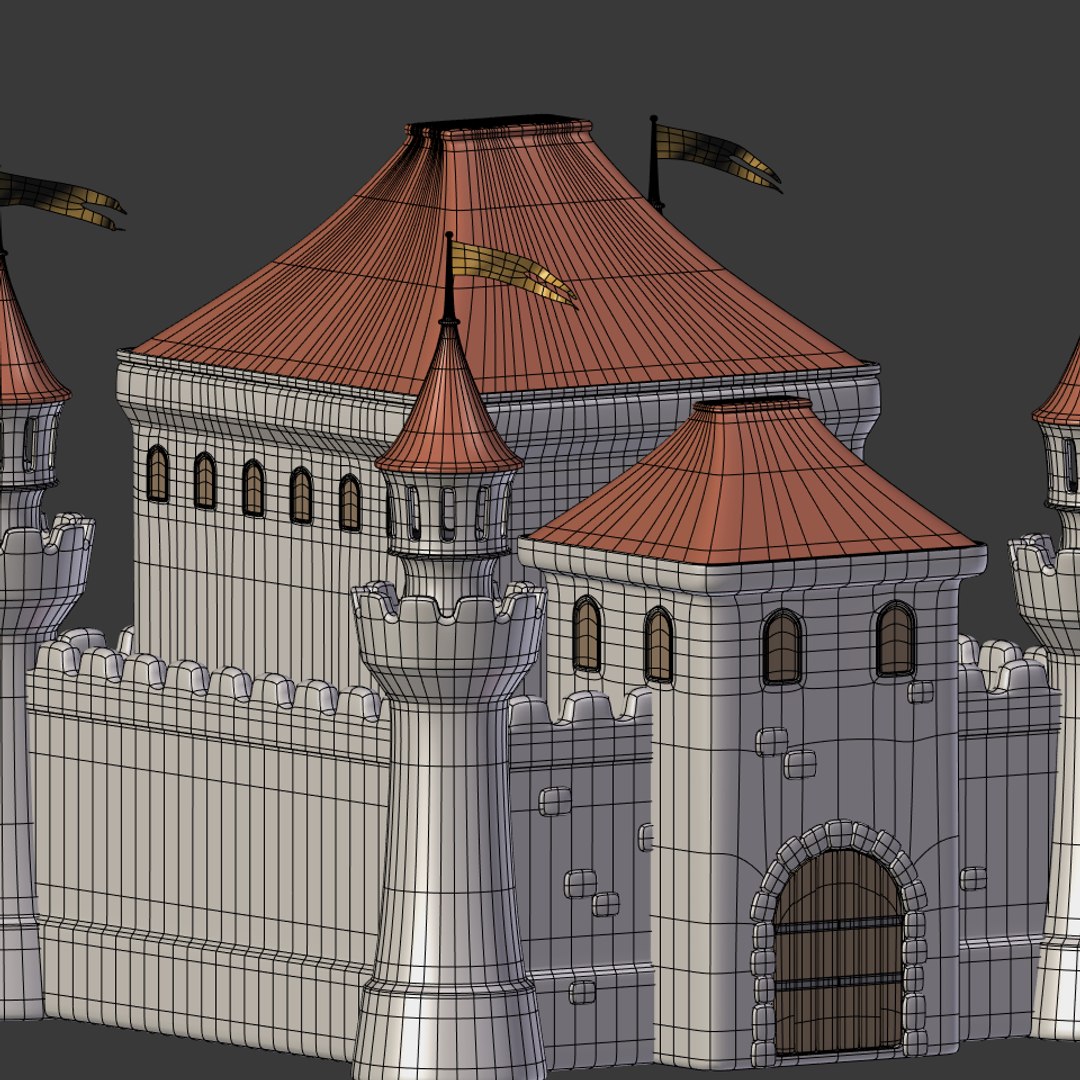 Medieval Castle Obj