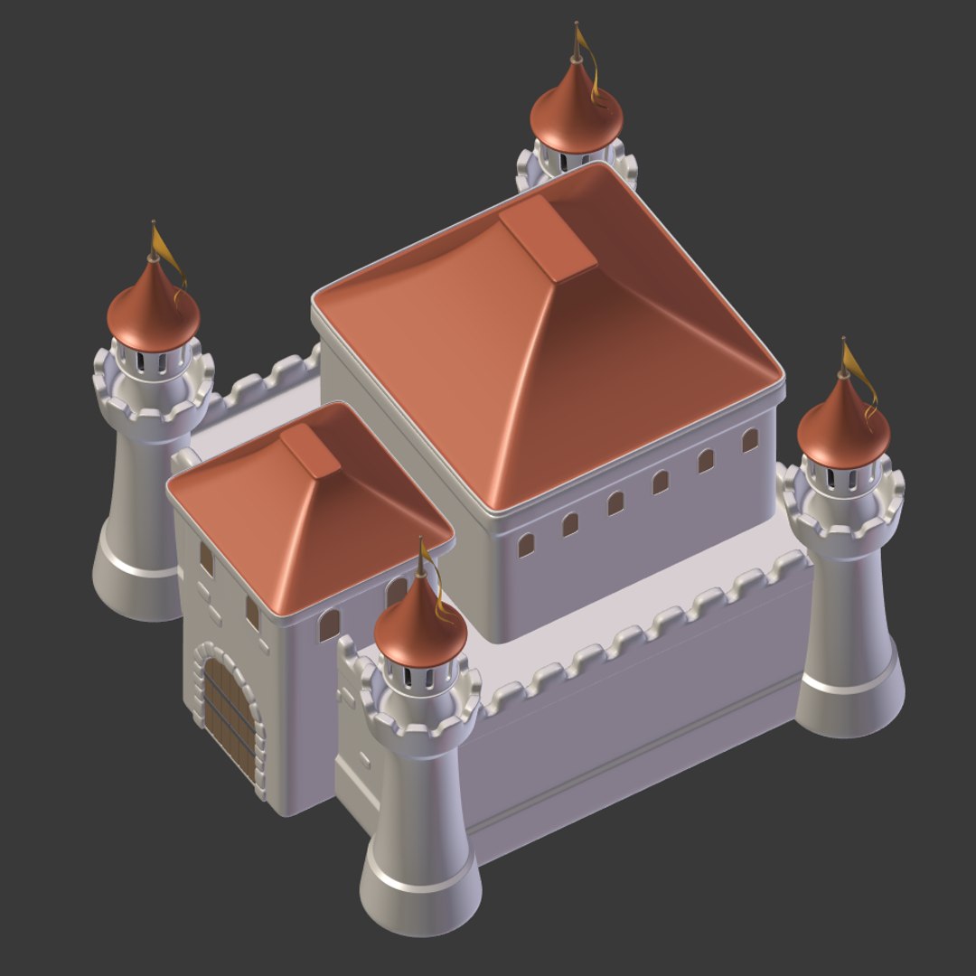 Medieval Castle Obj