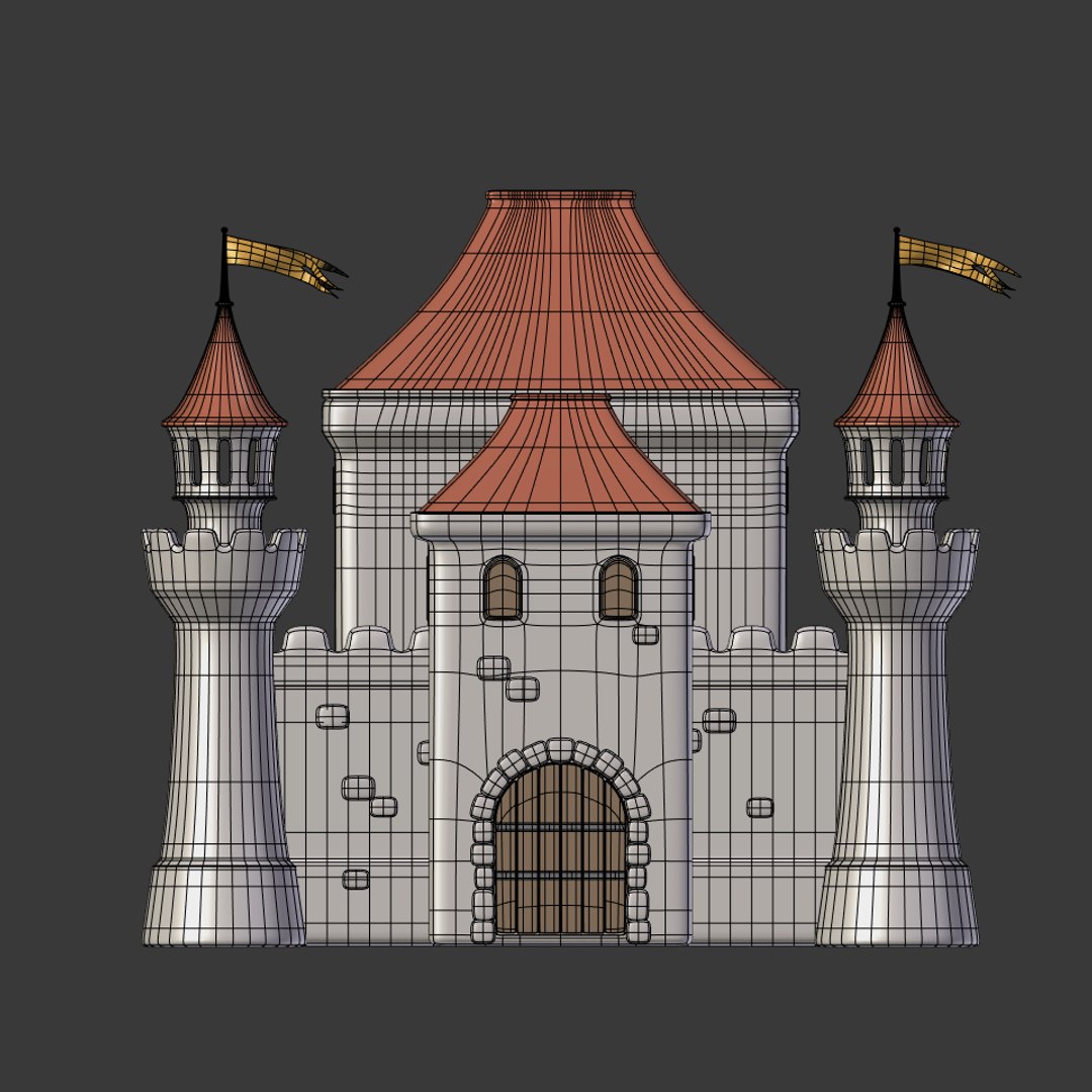 Medieval Castle Obj