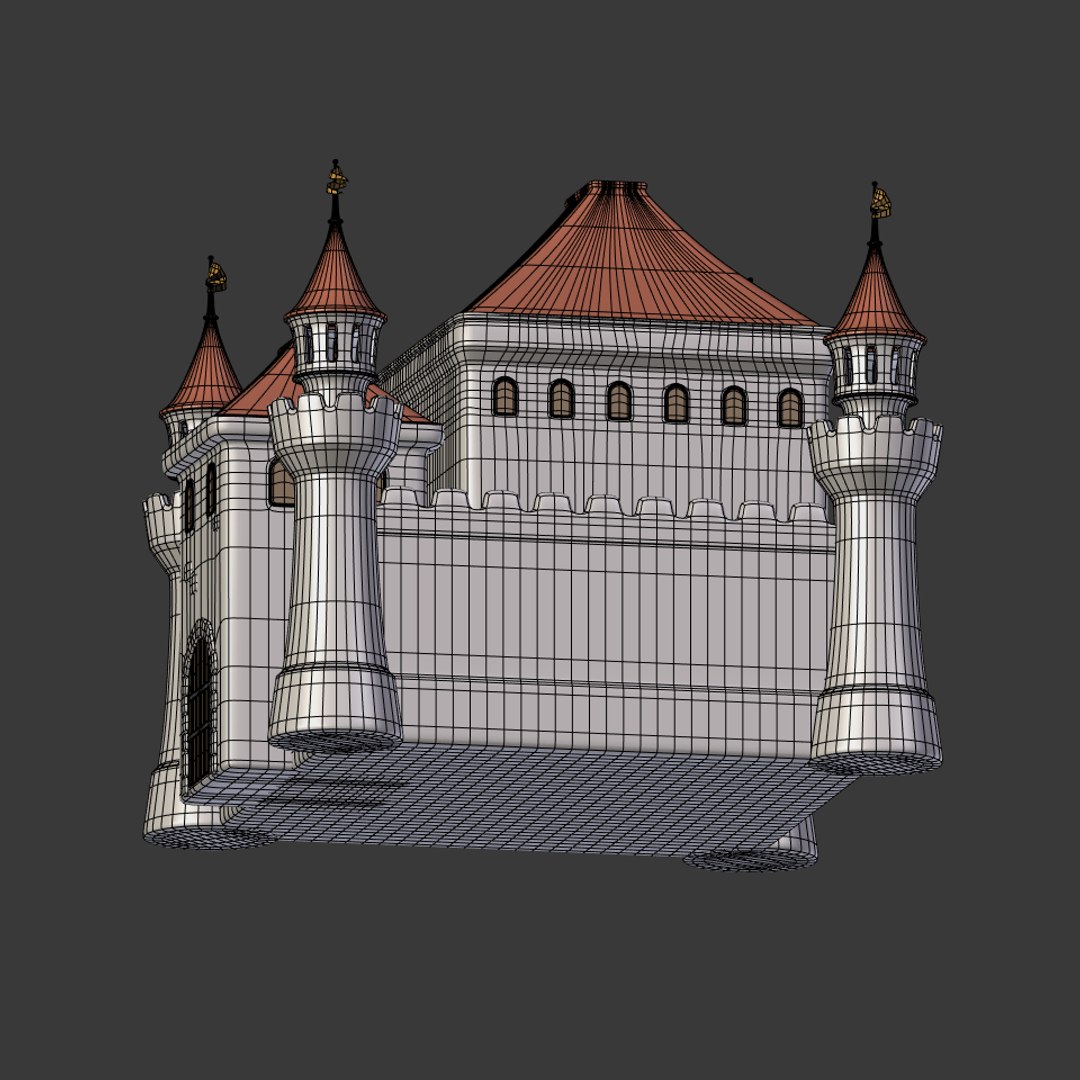 Medieval Castle Obj