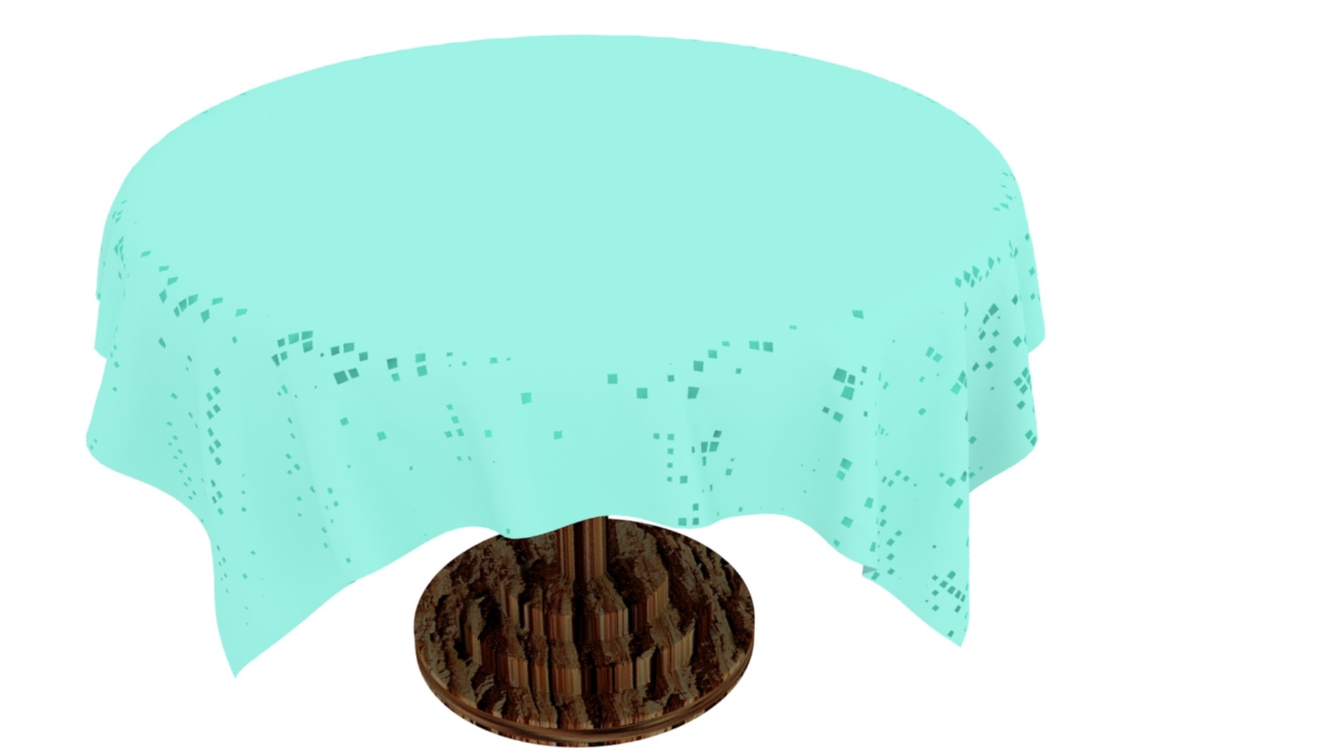 3D Dining Table With Cloth - TurboSquid 1735757