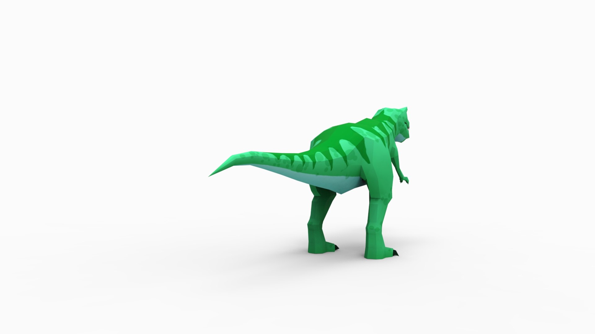Low-poly T-rex C4d