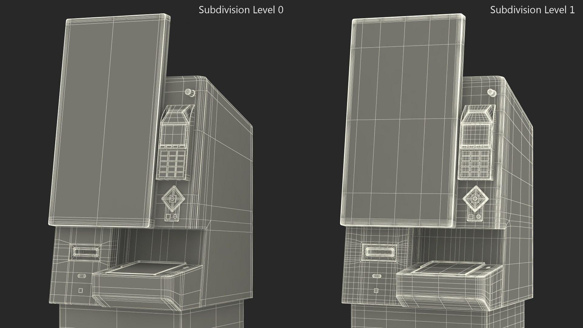 Smart Payment Hotel Kiosk Red 3D - TurboSquid 2248590