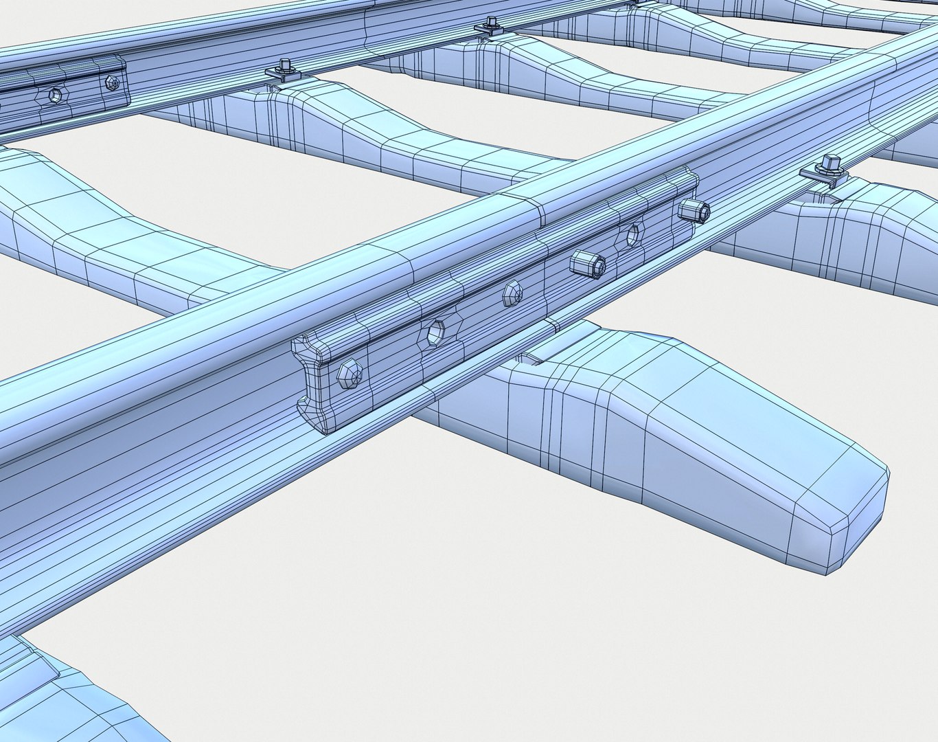 Old Railway Tracks 3D Model - TurboSquid 2212214