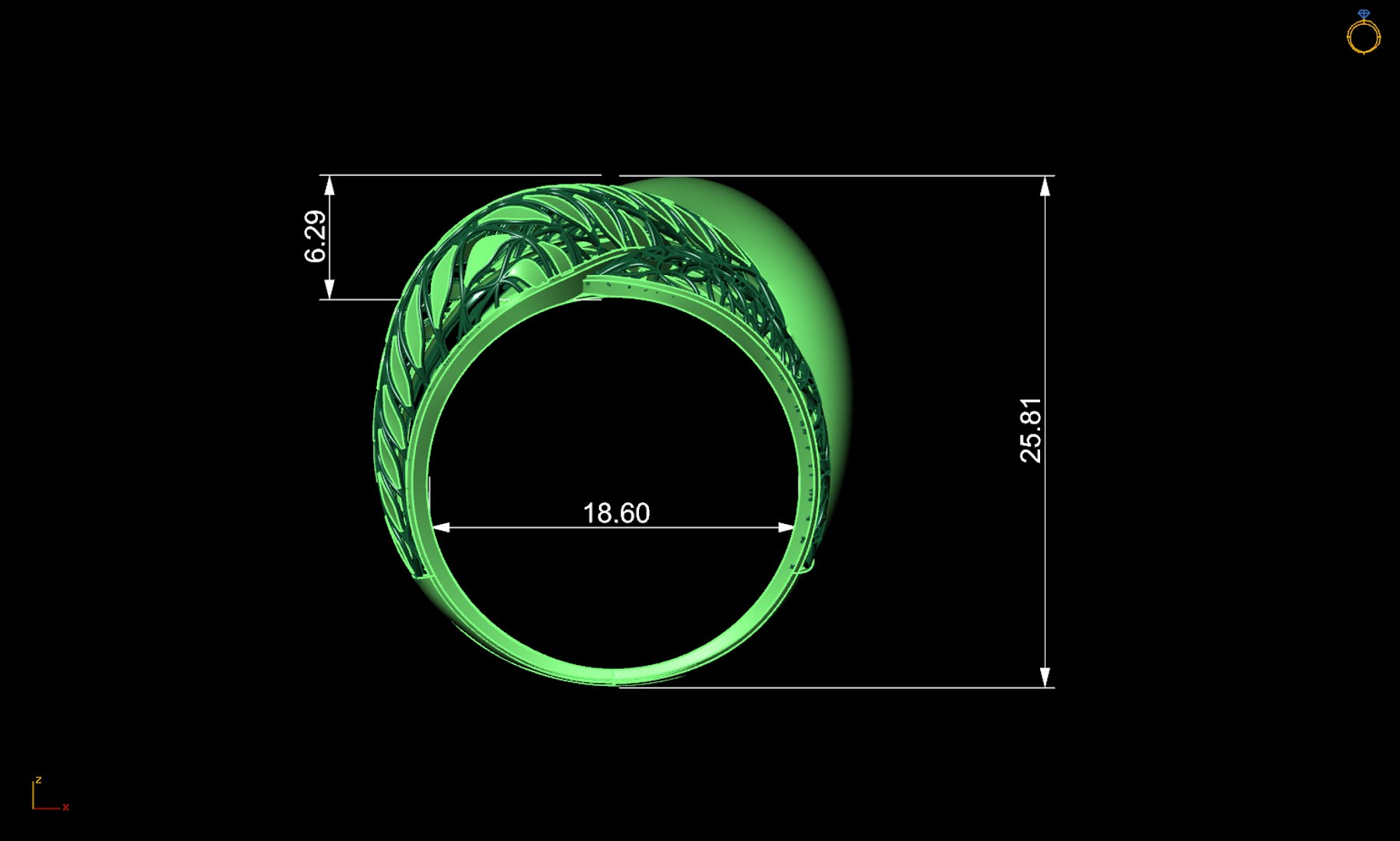 Gold Ring 3D Model - TurboSquid 1703330