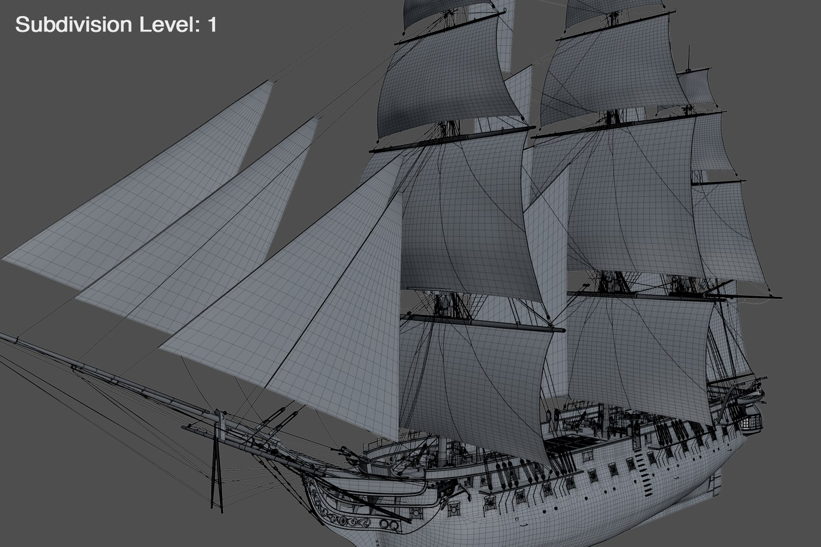 Uss constitution 3D model - TurboSquid 1207107