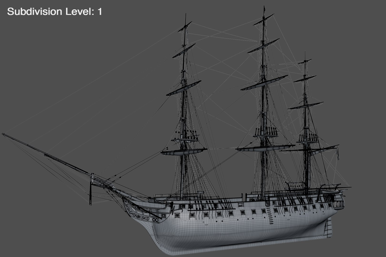 Uss constitution 3D model - TurboSquid 1207107