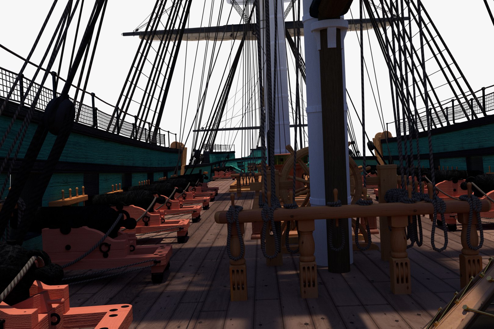 Uss Constitution 3D Model - TurboSquid 1207107