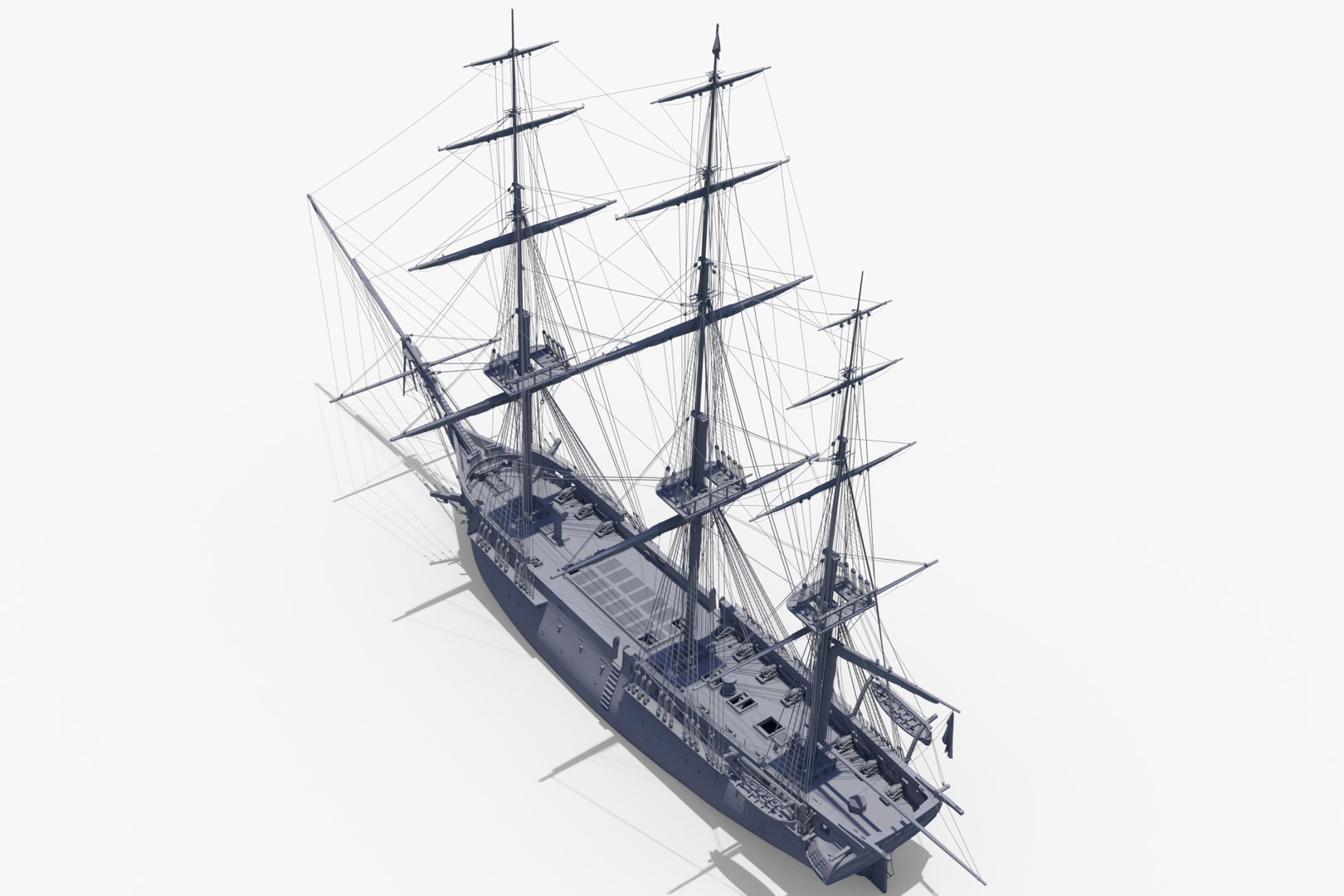 Uss Constitution 3D Model - TurboSquid 1207107