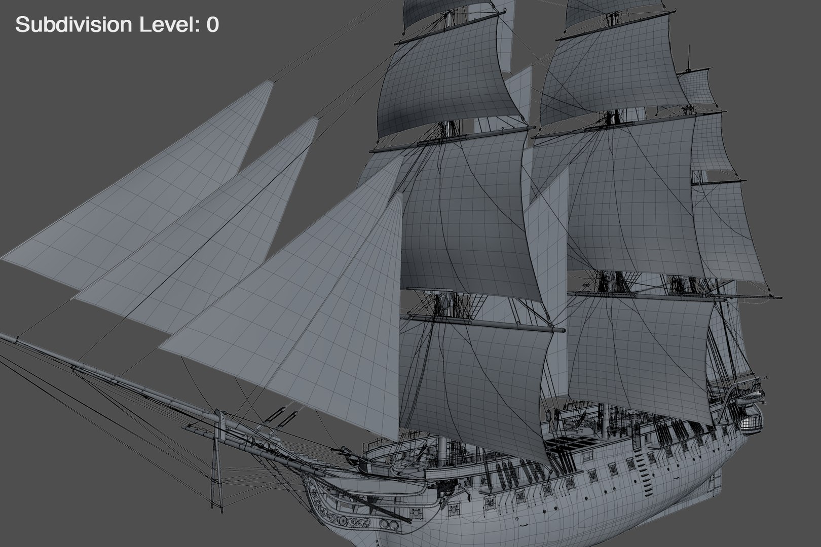 Uss constitution 3D model - TurboSquid 1207107