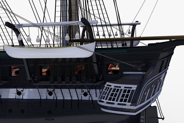 Uss constitution 3D model - TurboSquid 1207107