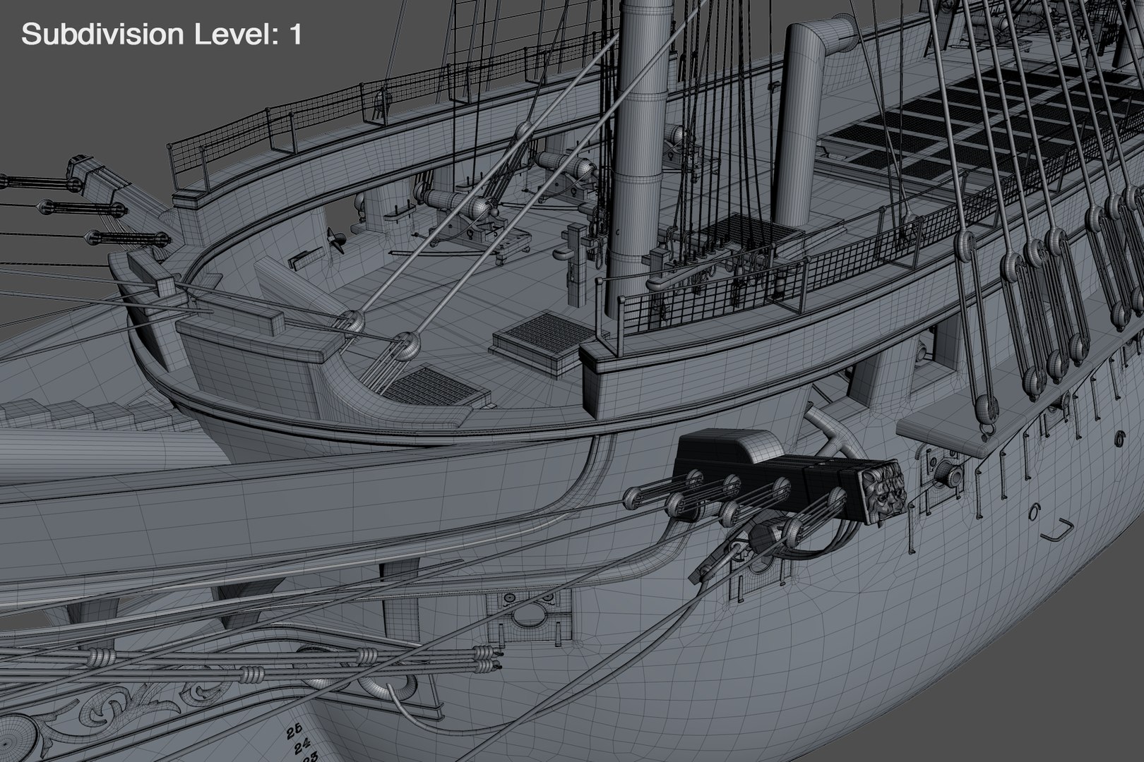 Uss constitution 3D model - TurboSquid 1207107