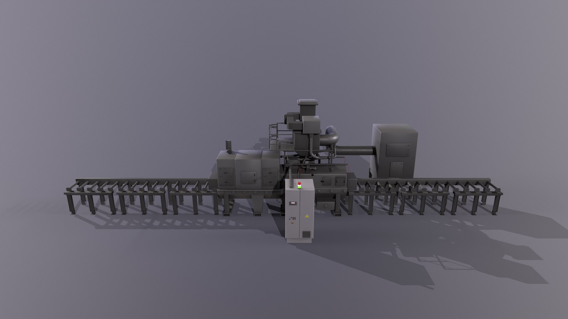 Shot Blasting Machine 3D Model - TurboSquid 2059016