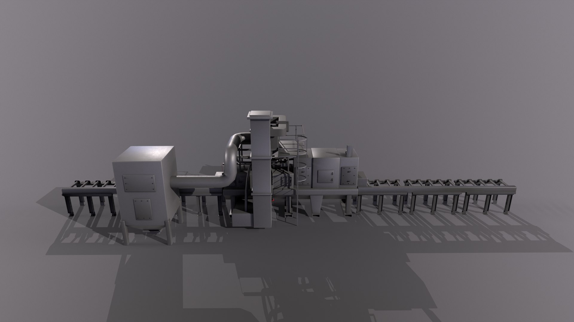 Shot Blasting Machine 3D Model - TurboSquid 2059016