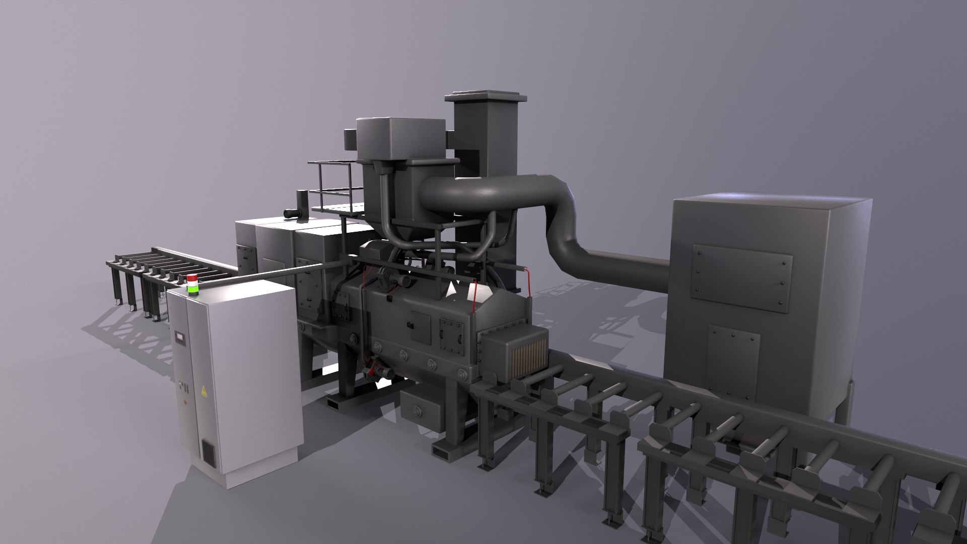Shot Blasting Machine 3D Model - TurboSquid 2059016