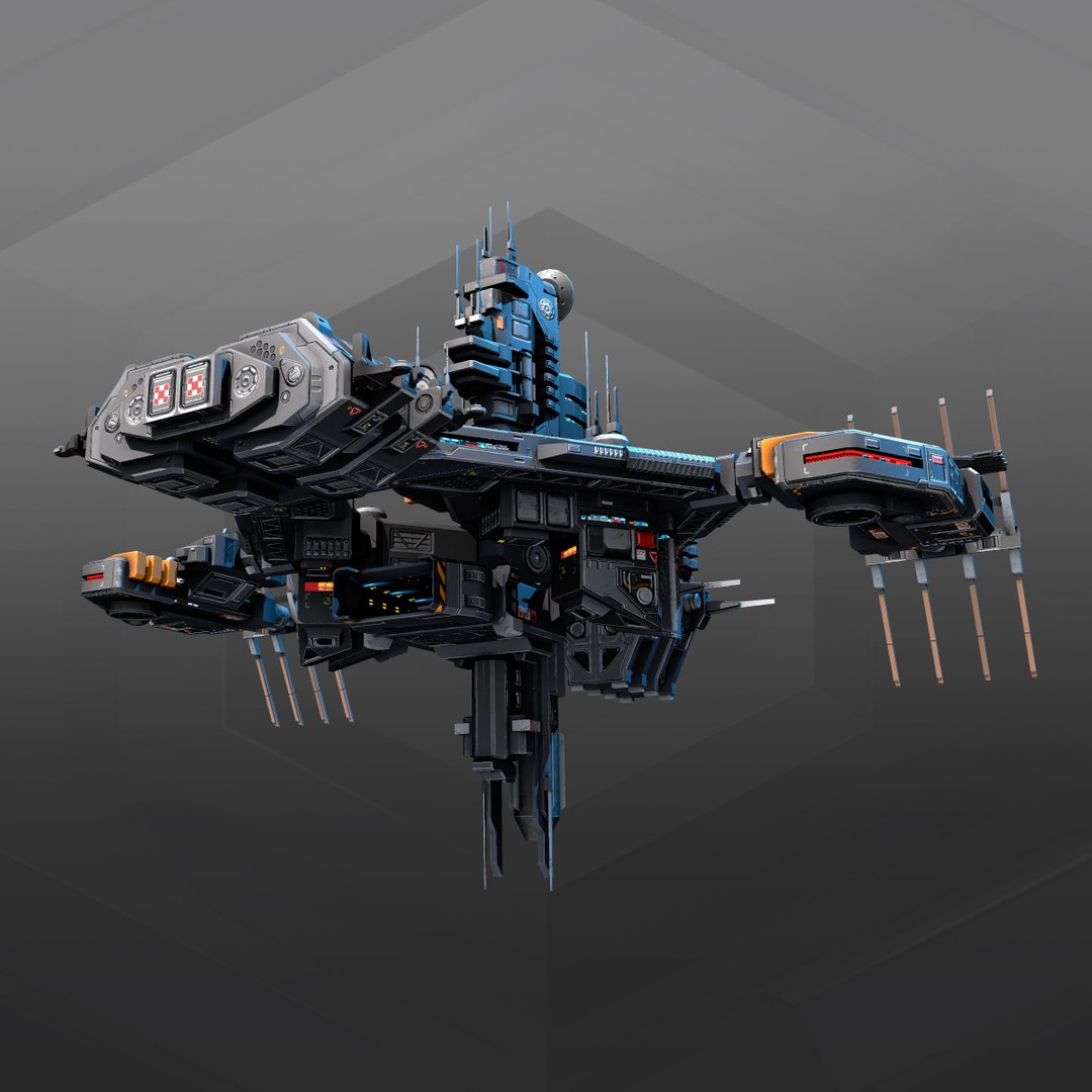 Military Space Station 3D Model - TurboSquid 1325661