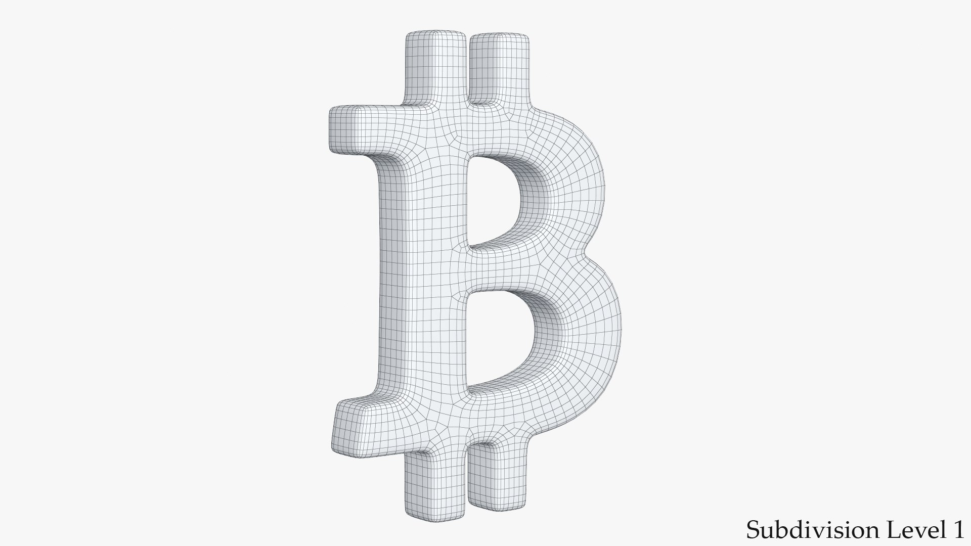Bitcoin Sign Symbol 3D Model - TurboSquid 1499985
