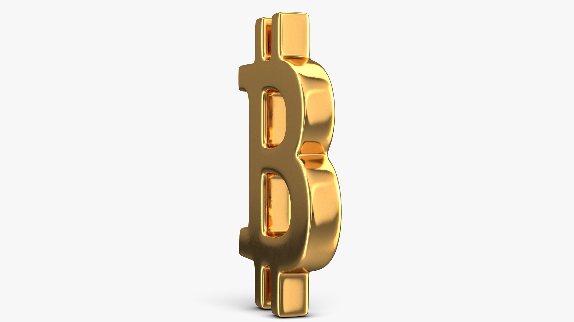 Bitcoin Sign Symbol 3D Model - TurboSquid 1499985