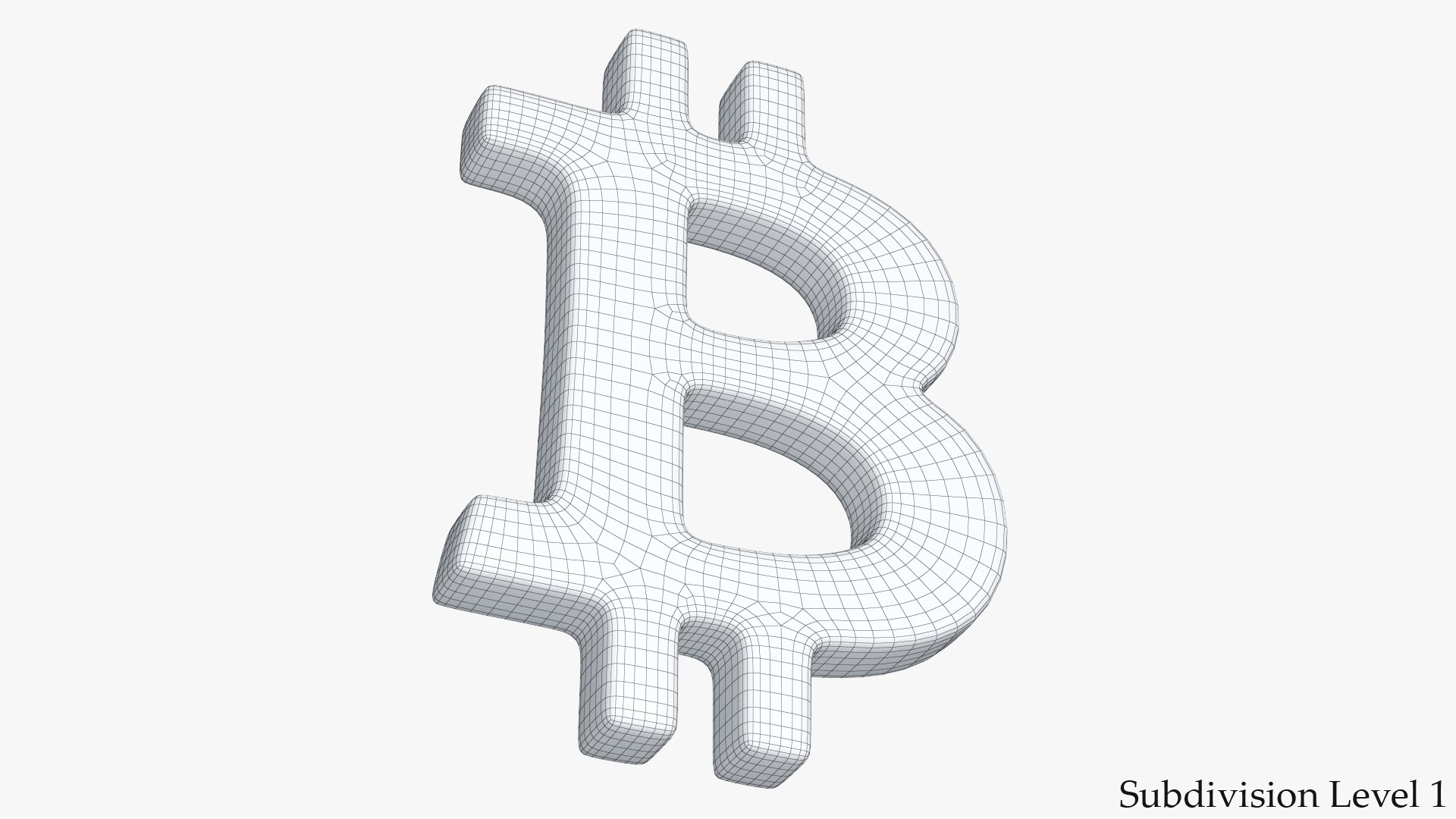 Bitcoin Sign Symbol 3D Model - TurboSquid 1499985
