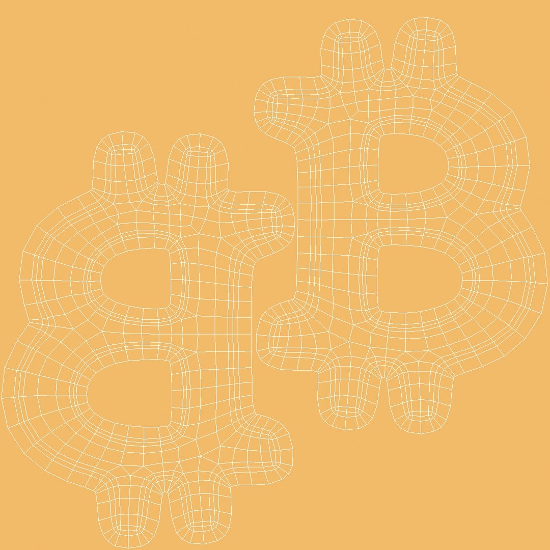 Bitcoin Sign Symbol 3D Model - TurboSquid 1499985