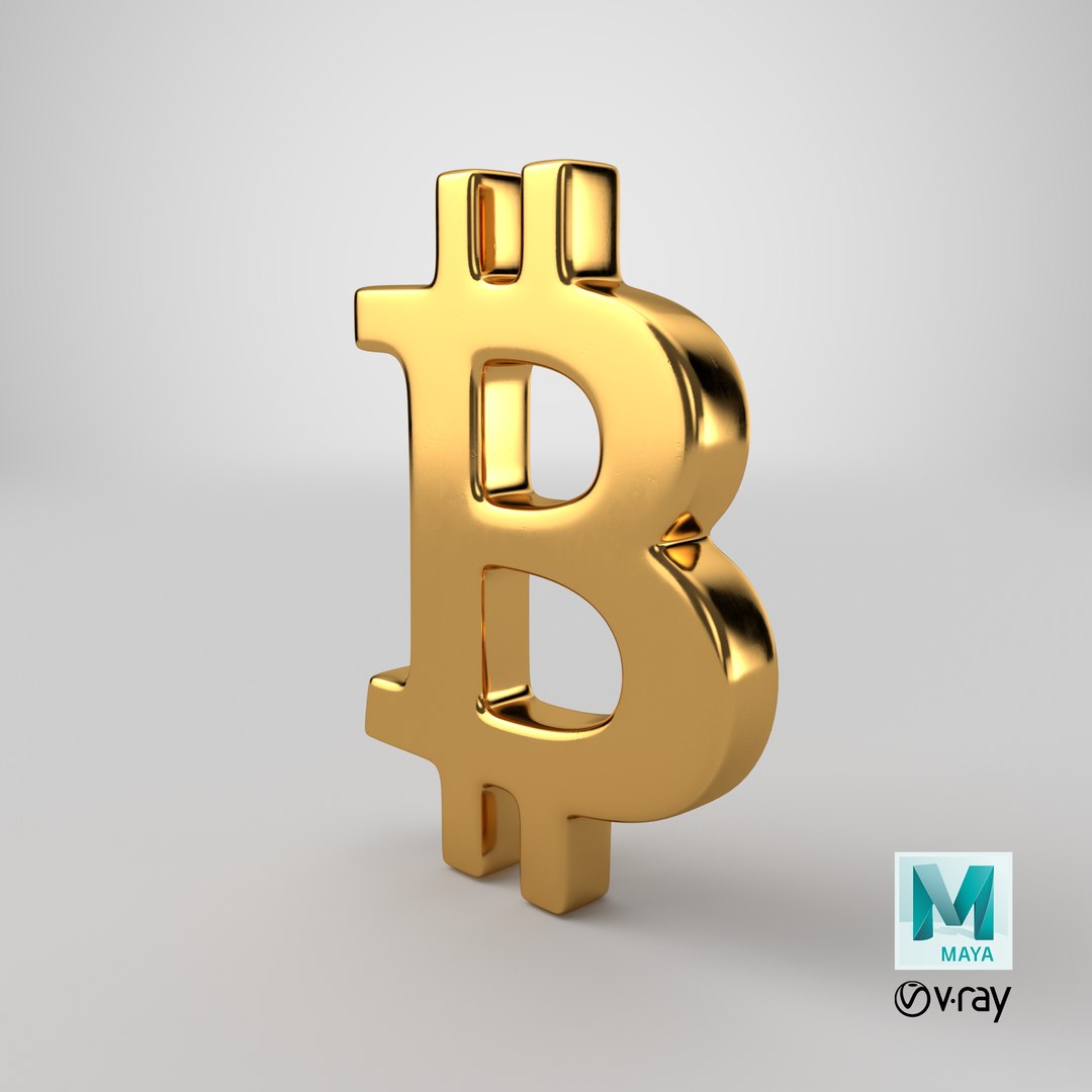 Bitcoin Sign Symbol 3D Model - TurboSquid 1499985