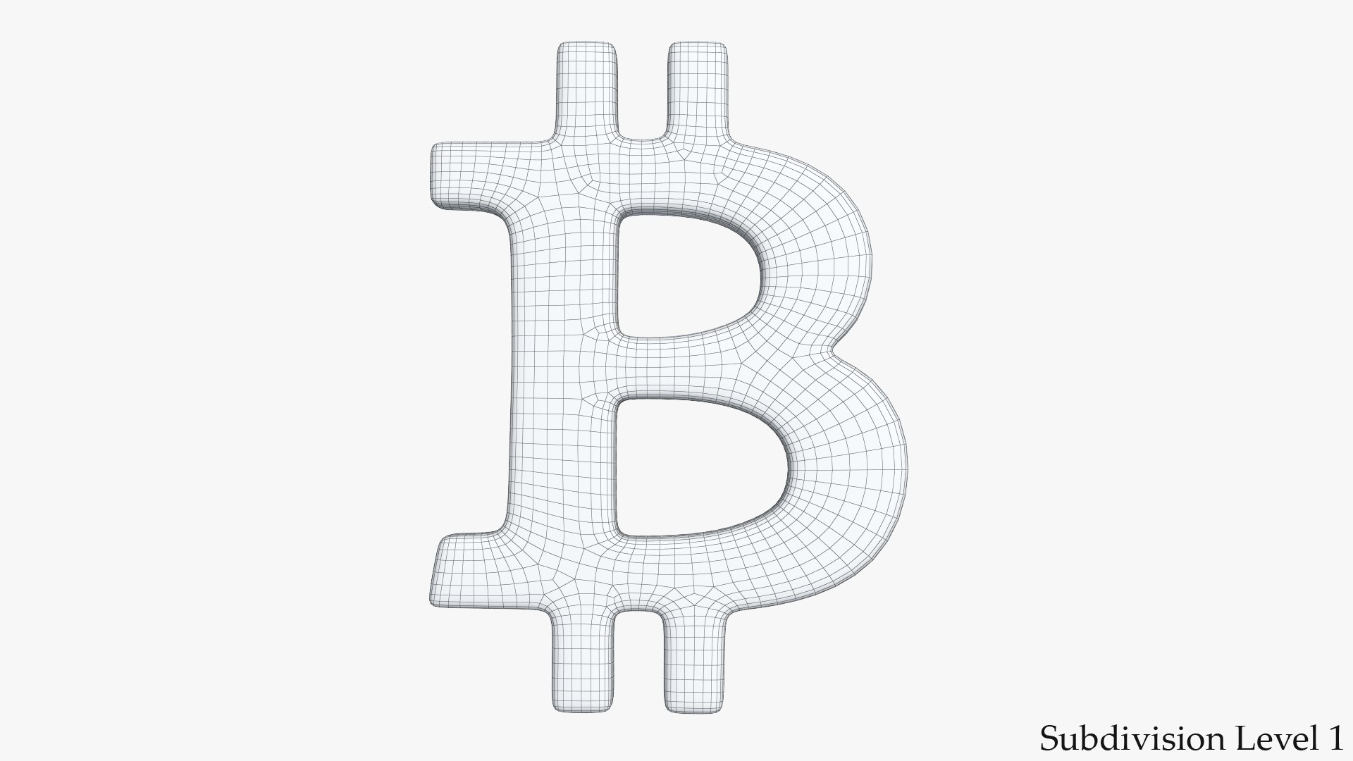 Bitcoin Sign Symbol 3D Model - TurboSquid 1499985