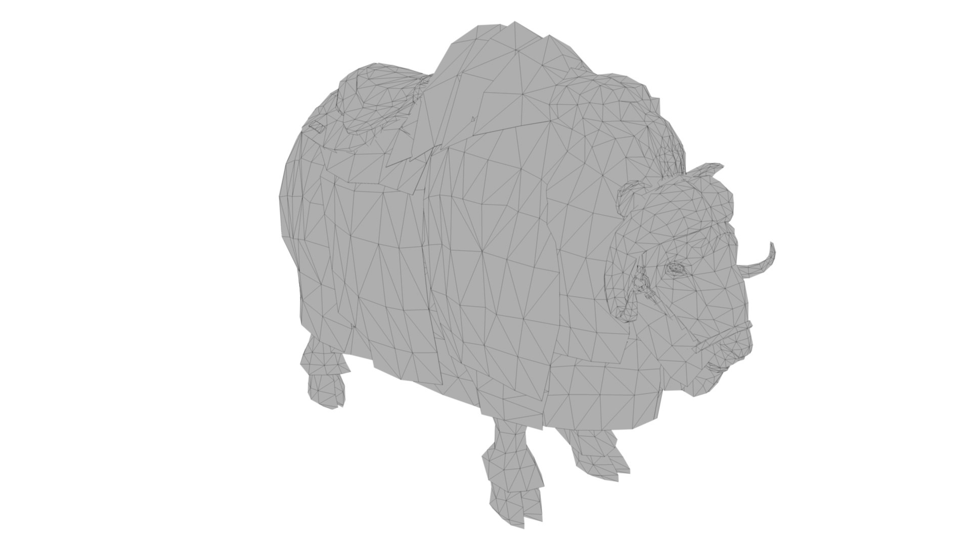 3D Musk Ox - TurboSquid 1839503