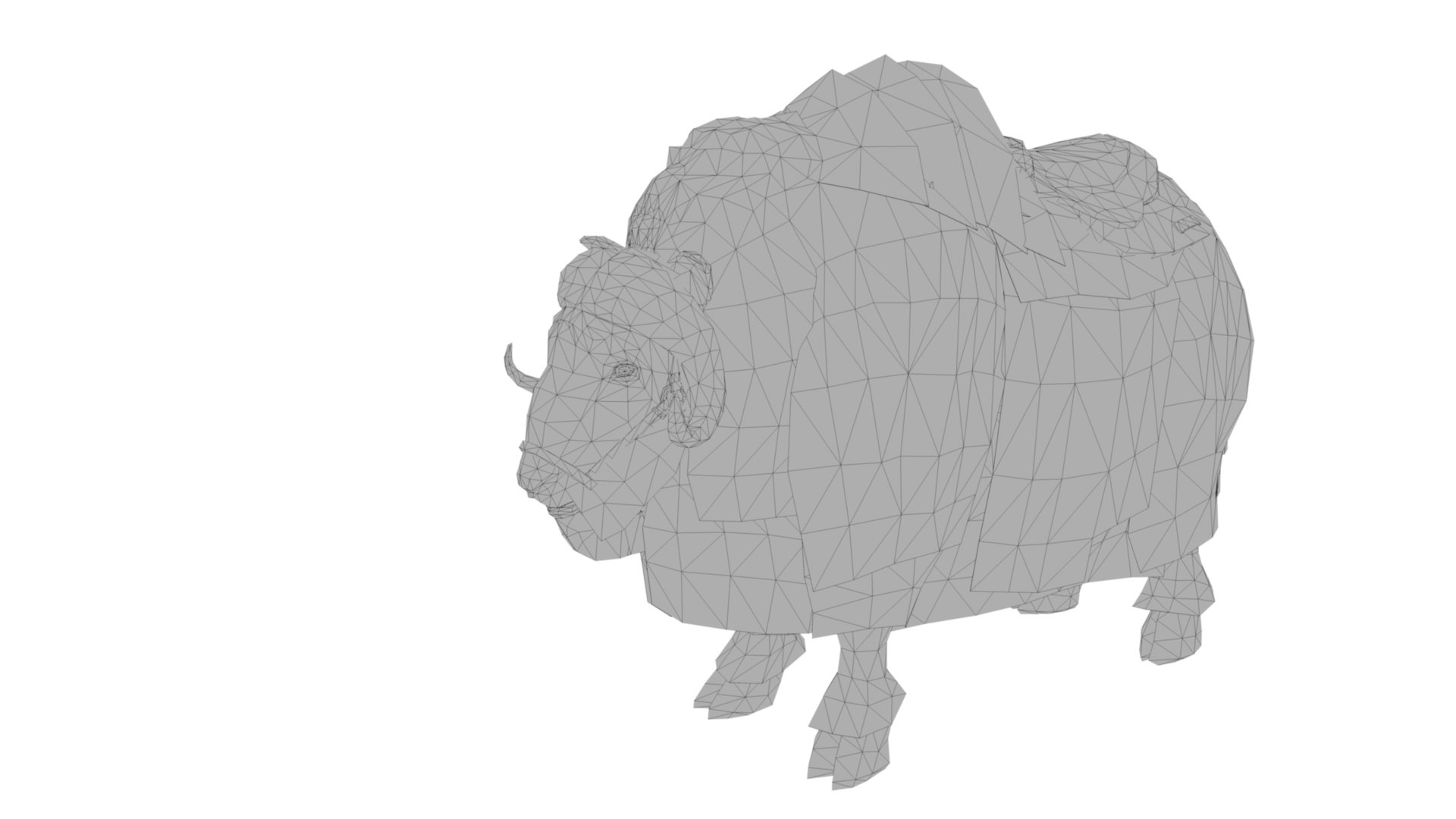 3D Musk Ox - TurboSquid 1839503