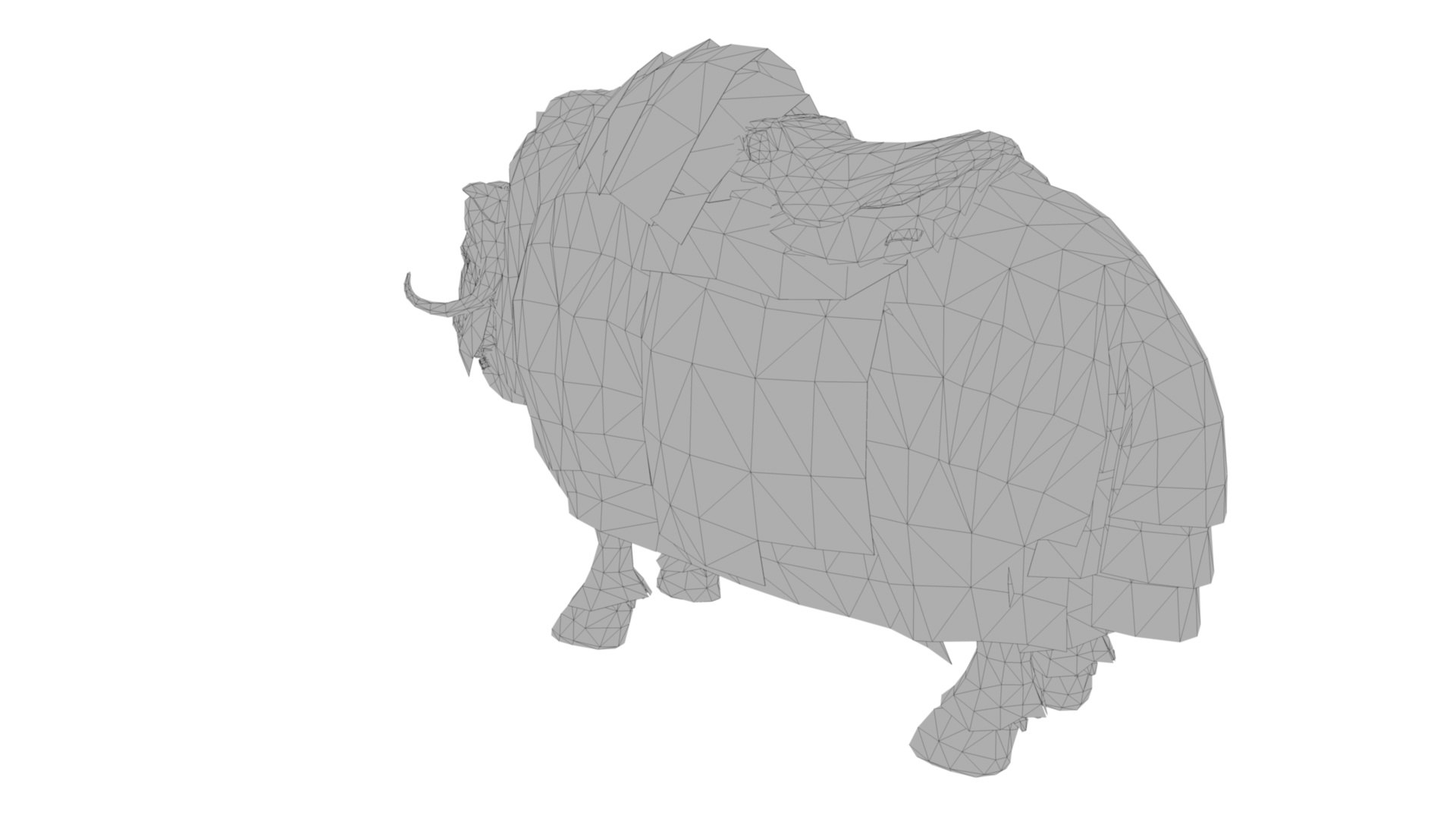 3D Musk Ox - TurboSquid 1839503